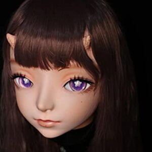 KuKu Comic Resin BJD Cosplay Anime Full Head Kigurumi Doll Mask (standard 3/4)