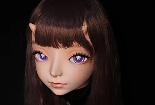 KuKu Comic Resin BJD Cosplay Anime Full Head Kigurumi Doll Mask (standard 3/4)