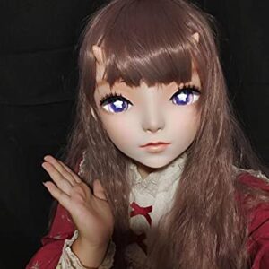 KuKu Comic Resin BJD Cosplay Anime Full Head Kigurumi Doll Mask (standard 3/4)