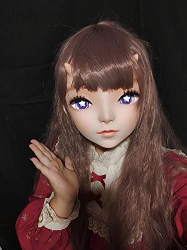 KuKu Comic Resin BJD Cosplay Anime Full Head Kigurumi Doll Mask (standard 3/4)