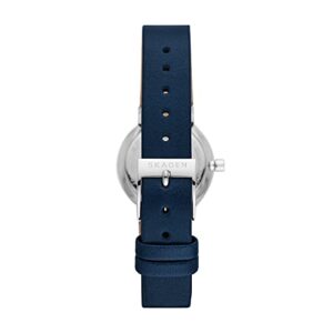 Skagen Women's Freja Two-Hand Blue Eco Leather Watch (Model: SKW3007)