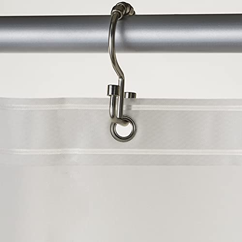 SKL Home by Saturday Knight Ltd. Frosted Shower Curtain Liner, 70x72, 4 Gauge