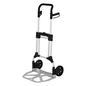 olympia tools 440 lb folding hand truck and dolly with telescoping handle for moving