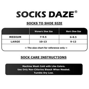 Socks Daze Hiking Socks Merino Wool Crew Sport, Men's Soft Thick Cushioned Moisture Control Fitness Heavy Thermal Wool Climbing Bowling Riding Socks, Large, 4 Pairs White