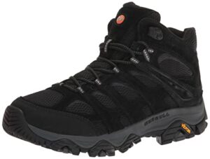 merrell men's moab 3 mid hiking boot, black night, 11