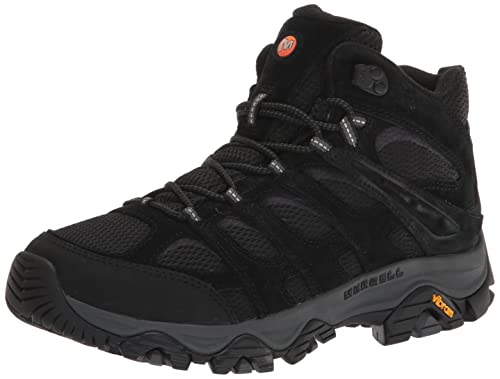 Merrell Men's Moab 3 Mid Hiking Boot, Black Night, 11