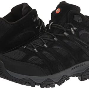 Merrell Men's Moab 3 Mid Hiking Boot, Black Night, 11