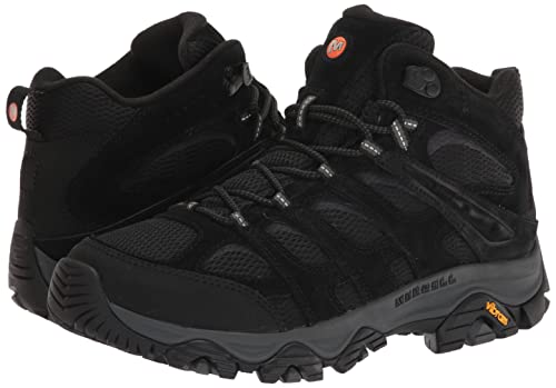 Merrell Men's Moab 3 Mid Hiking Boot, Black Night, 11