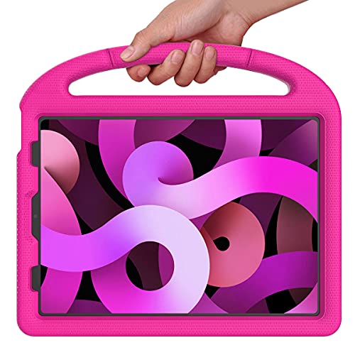 SUPLIK Kids Case for iPad Air 5th/4th Generation (10.9 inch,2022/2020), iPad Pro 11 Case with Screen Protector, iPad Air 5 Protective Case with Handle Stand for Apple iPad Air Gen 4/5, Pink