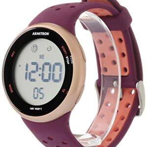 Armitron Sport Unisex Digital Chronograph Silicone Strap Watch, 40/8423