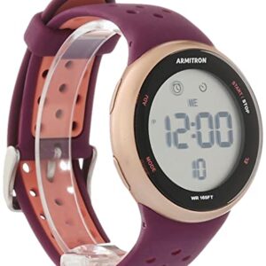 Armitron Sport Unisex Digital Chronograph Silicone Strap Watch, 40/8423