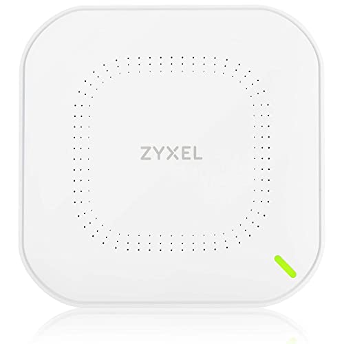 Zyxel WiFi 6 AX1800 Wireless Gigabit Access Point | Mesh, Seamless Roaming, & MU-MIMO | WPA3-PSK Security | Cloud, App or Direct Management | POE+ or AC Powered | AC Adapter Included | NWA50AX