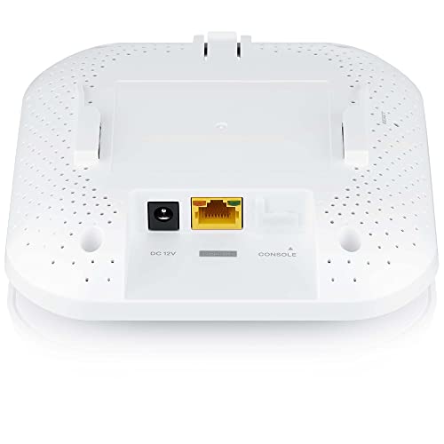 Zyxel WiFi 6 AX1800 Wireless Gigabit Access Point | Mesh, Seamless Roaming, & MU-MIMO | WPA3-PSK Security | Cloud, App or Direct Management | POE+ or AC Powered | AC Adapter Included | NWA50AX