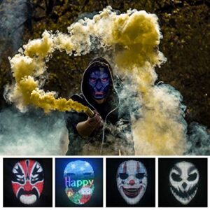 Depointer Life Led Mask with Bluetooth-compatible App Controlled, Customizable Shining Mask