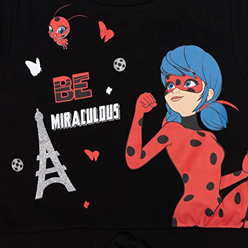 Miraculous Ladybug Big Girls Tulle Dress Black/Red 14-16