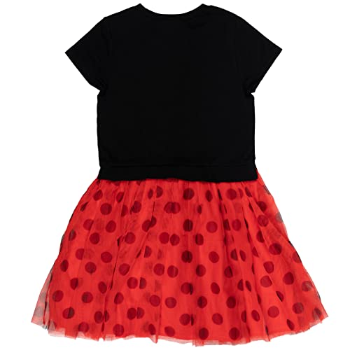 Miraculous Ladybug Big Girls Tulle Dress Black/Red 14-16