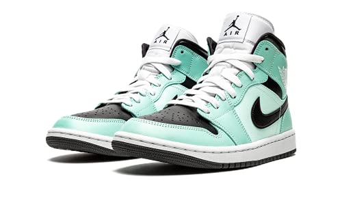 Jordan Womens WMNS Air 1 MID BQ6472 300 Aqua Black - Size 11.5W