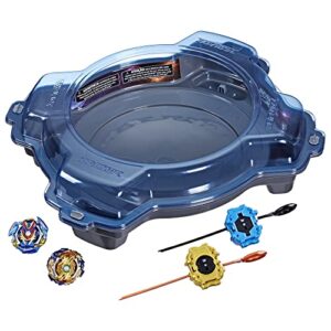 beyblade burst pro series evo elite champions pro set - complete battle game set with beystadium, 2 battling top toys and 2 launchers