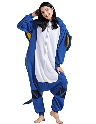 SAMGU Dragon Onesie Adult Halloween Christmas Animal Cosplay Costume One Piece Pajamas for Men Women Medium