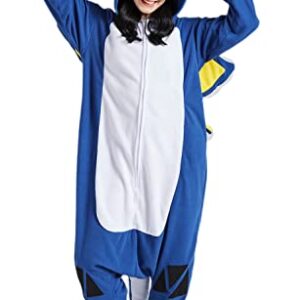 SAMGU Dragon Onesie Adult Halloween Christmas Animal Cosplay Costume One Piece Pajamas for Men Women Medium