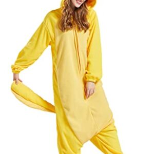 DELEY Unisex Adult Animal Sleepwear Warm Onesies Pajamas Cosplay Homewear Anime Costume