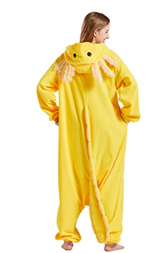 DELEY Unisex Adult Animal Sleepwear Warm Onesies Pajamas Cosplay Homewear Anime Costume