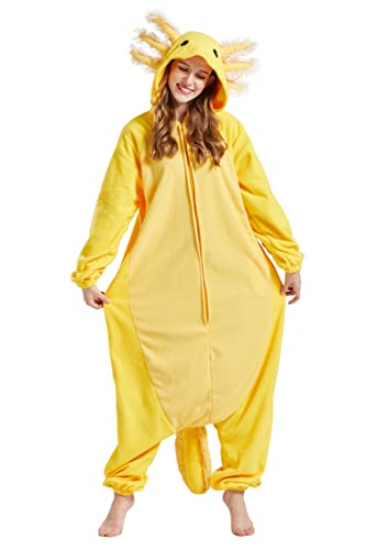 DELEY Unisex Adult Animal Sleepwear Warm Onesies Pajamas Cosplay Homewear Anime Costume