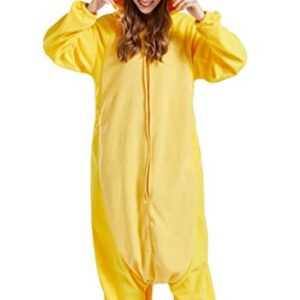 DELEY Unisex Adult Animal Sleepwear Warm Onesies Pajamas Cosplay Homewear Anime Costume