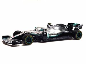 bburago mercedes amg f1 w10 eq power f1#77 valtteri bottas 2019 1/43 diecast model car 38036