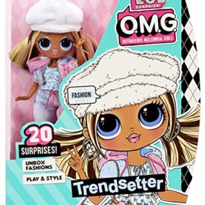 L.O.L. Surprise! LOL Surprise OMG Trendsetter Fashion Doll with 20 Surprises – Great Gift for Kids Ages 4+