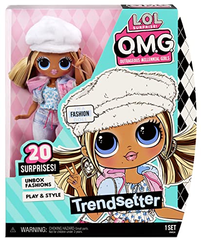 L.O.L. Surprise! LOL Surprise OMG Trendsetter Fashion Doll with 20 Surprises – Great Gift for Kids Ages 4+