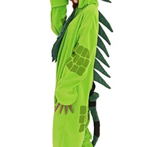 SAZAC Green Iguana Kigurumi - Onesie Jumpsuit Halloween Costume