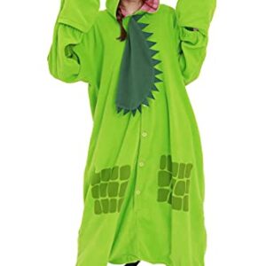 SAZAC Green Iguana Kigurumi - Onesie Jumpsuit Halloween Costume