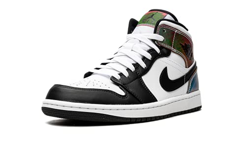 Jordan Mens Air Jordan 1 Mid SE DM7802 100 Heat Reactive - Size 8 White/Black