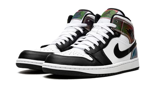 Jordan Mens Air Jordan 1 Mid SE DM7802 100 Heat Reactive - Size 8 White/Black