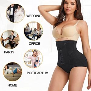 ZOPEUSI Women Waist Trainer Panties Butt Lifter Shapewear High Waist Double Tummy Control Shorts Slim Body Shaper… Black