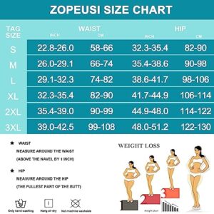 ZOPEUSI Women Waist Trainer Panties Butt Lifter Shapewear High Waist Double Tummy Control Shorts Slim Body Shaper… Black