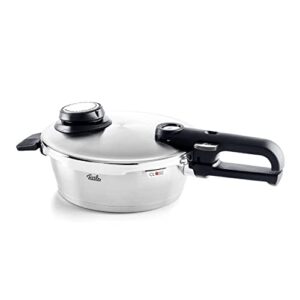 fissler stainless steel vitavit premium pressure skillet - premium german construction - built to last for decades - safe & easy pressure cooker skillet with lid - for all cooktops - 1.9 quarts