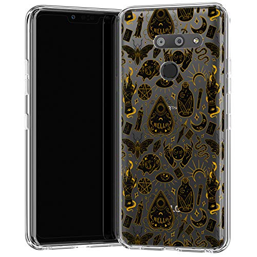 Loraw Slim TPU Phone Case Compatible with LG Velvet V60 V50 ThinQ 5G V40 V35 V30 Plus G7 G6 Protective Mystical Flexible Silicone Cover Occult Ouija Board Clear Witchcraft Magic Durable Shockproof