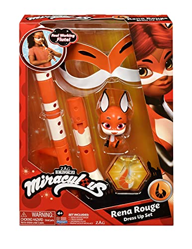 Miraculous: Tales Of Ladybug And Cat Noir Rena Rouge Role Play Set Rena Rouge Costume Kids Fancy Dress Set Mask And Accessories Ladybug Superhero Costumes For Girls And Boys