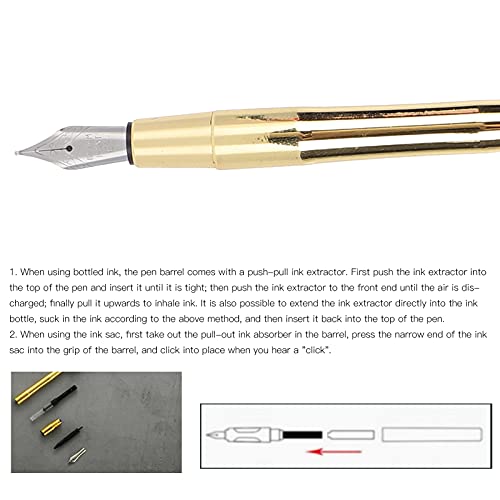 Zyyini Writing Feather Pen, Metal Retro Dip Quill Kit, Feather Pen Ink Set, for Calligraphy, Signature(Dark Green, Polar Animals)