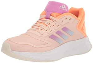 adidas women's duramo sl 2.0 running shoe, bliss orange/pulse lilac/almost blue, 7