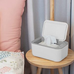 Baby Wipe Warmer, Baby Wet Wipes Dispenser, Smart Precise Temperature Control Large Capacity Evenly Overall Heating Super Silence, Portable Wipes Warmer for Babies, Diaper Wipe Warmer, White