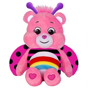 care bears basic bean plush spring theme- lady bug cheer bear