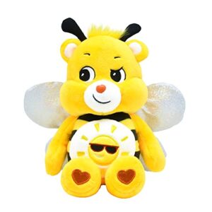 care bears basic bean plush spring theme- bee funshine bear