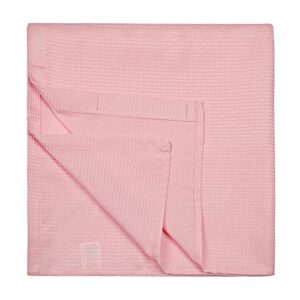 Pretty House Water Resistant Light-Weight Shower Curtain, Waffle Weave; Spa, Hotel Quality Premium Bathroom Shower Curtains; Machine Washable; 72 x 72 inch Blush Curtain