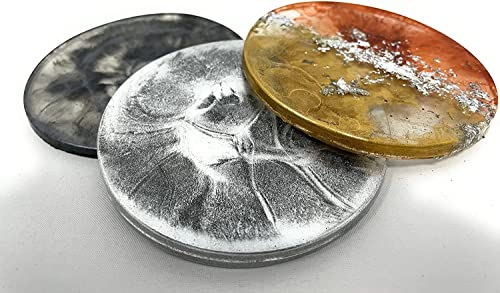 Silver and Gold Alcohol Ink for Resin - Metallic Alcohol Ink Silver and Gold Colors 4-Ounce for Epoxy Resin, Tumblers, Resin Art, Alcohol Ink Paper, 3 Pixiss Needle Tip Applicator Bottles and Funnel