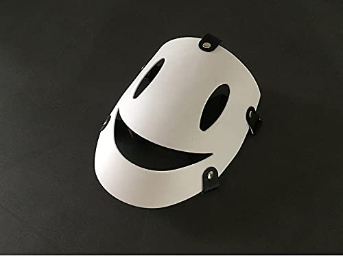 UIZPR Halloween Party Anime white Smile Mask Cosplay Costume Props Resin Masks adult size (White)