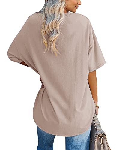 Womens Oversized Los Angeles California Graphic T Shirts Half Sleeve Summer Loose Casual Tees Tunic Tops