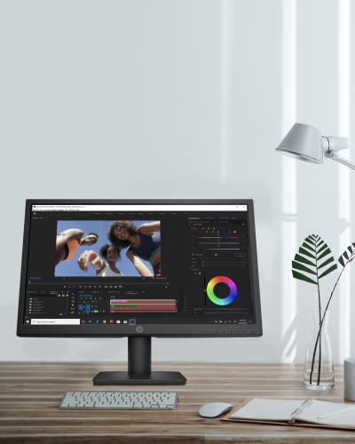 HP V223ve FHD Monitor, 1080p VA Display,75Hz Refresh Rate, 21.5-inch Computer Screen,TÜV certified Low Blue Light Mode, Ergonomic Tilt,3000:1 Contrast Ratio,HDMI & VGA Ports,VESA Mounting (2021),Black